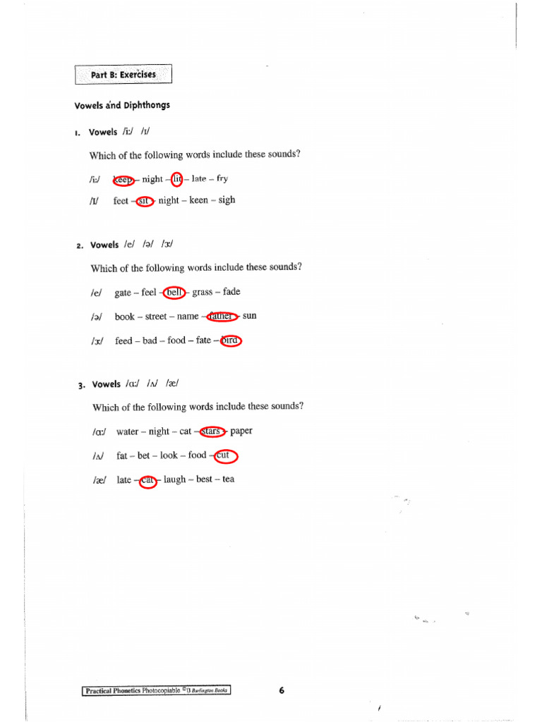 Practical Phonetics Exercises | PDF