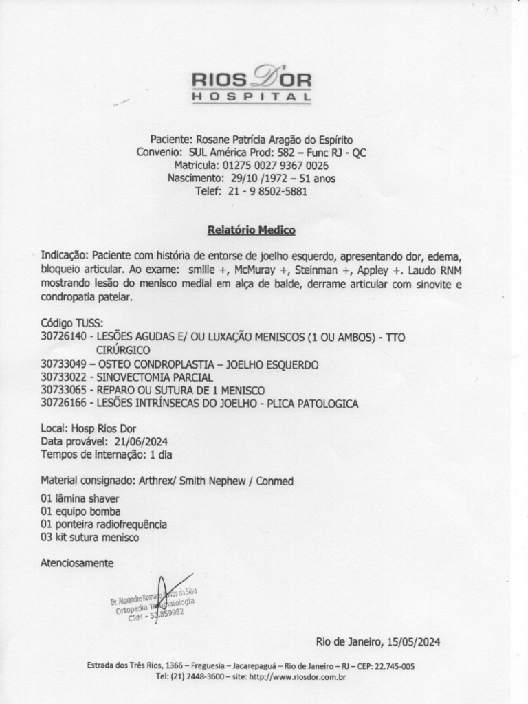 Relatório Médico 4 | PDF