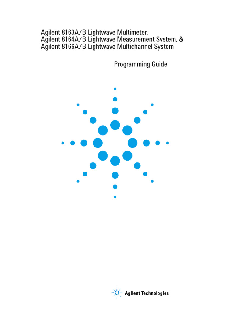 Agilent 8163B Lightwave Multimeter Programming Guide | PDF | Computing