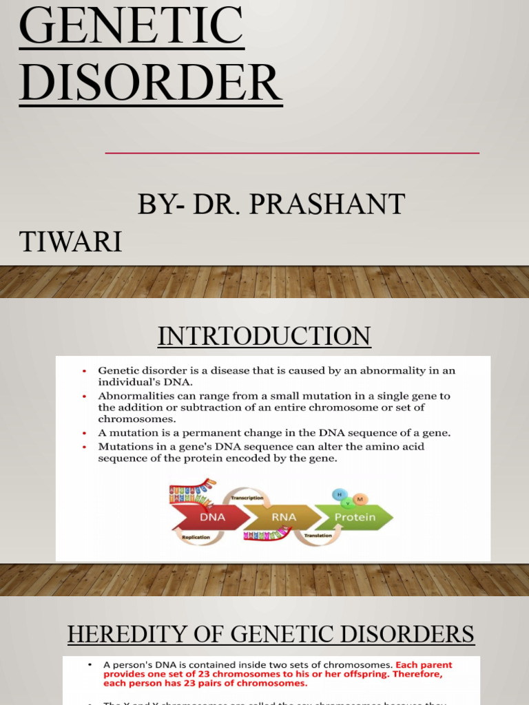 Understanding Genetic Disorders: Causes & Care | PDF | Genetic Disorder ...