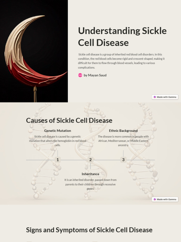 Understanding Sickle Cell Disease | PDF | Clinical Medicine | Medical ...