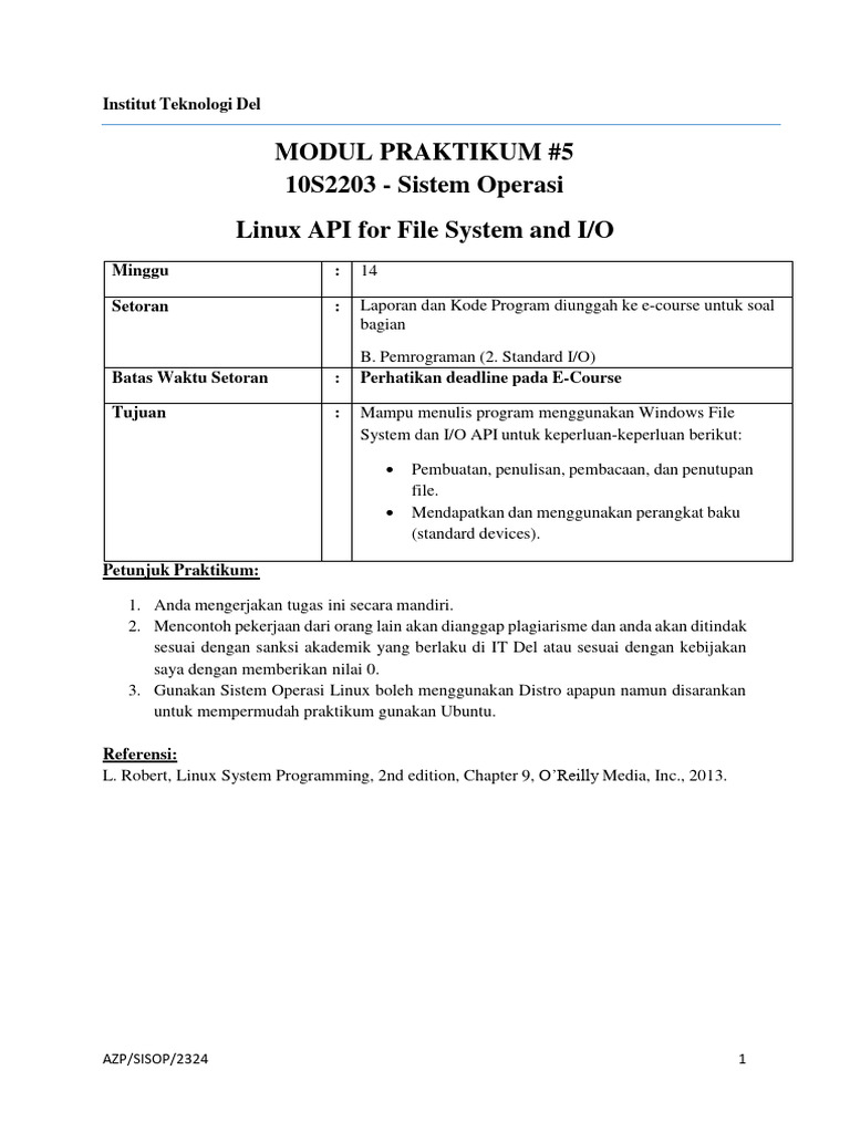 Praktikum 5 File System | PDF | Komputer
