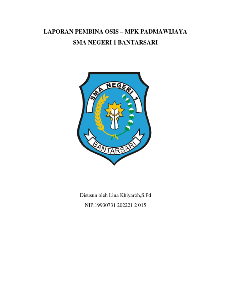 Laporan Pembina Osis-Mpk Untuk RHK PMM | PDF