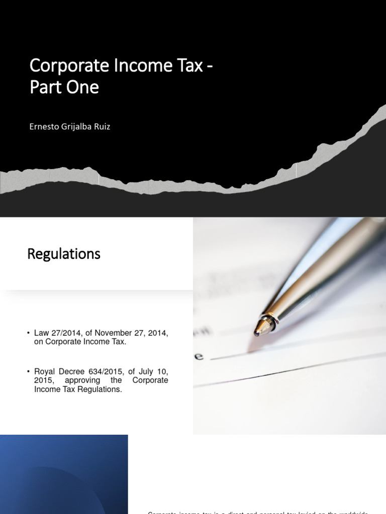 1 - Corporate Income Tax - General Questions | PDF | Taxes | Double ...