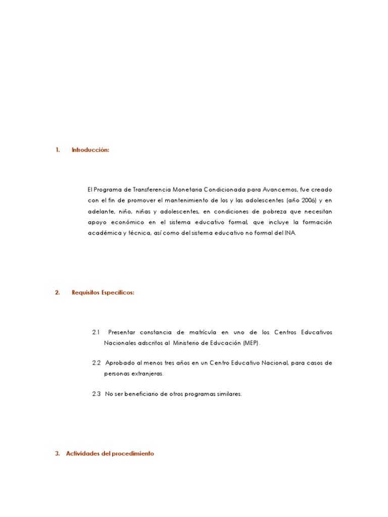 Programa Avancemos | PDF | Educación Secundaria | Pobreza