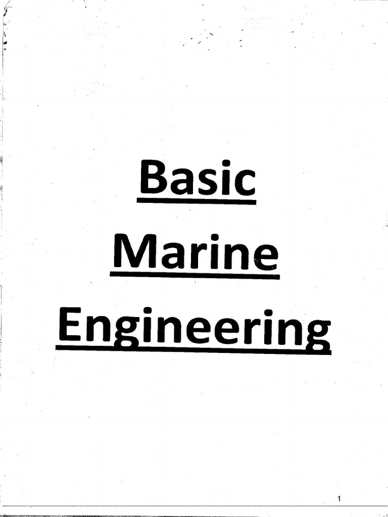Basic Marine Engineering by JK Dhar | PDF