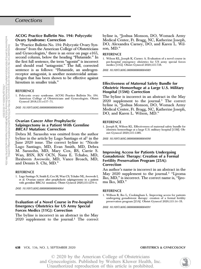 Acog Practice Bulletin No 194 Polycystic Ovary.39 | PDF | Polycystic ...