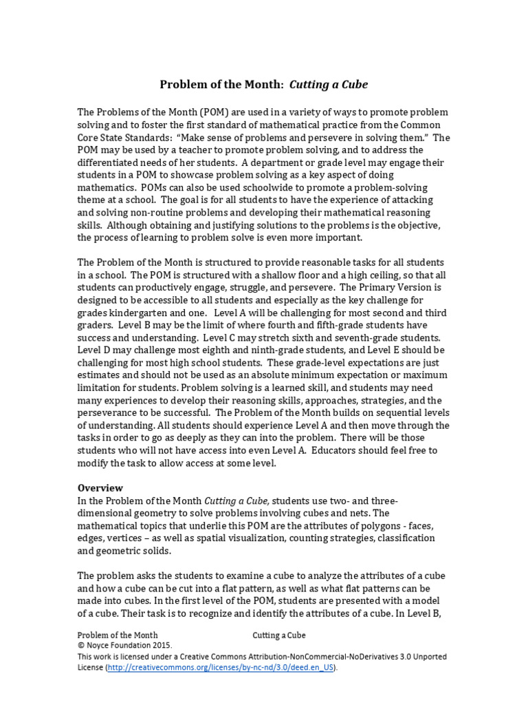 Cutting A Cube | PDF | Shape | Mathematics