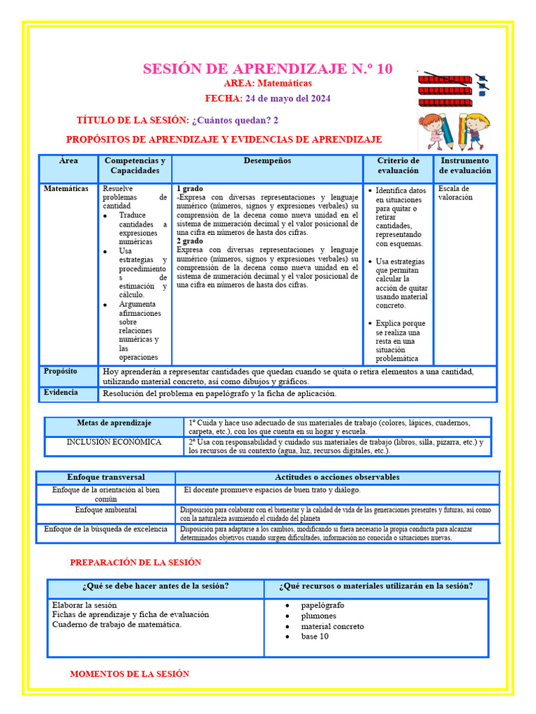 Sesion Mate - Cuantos Quedan 2 | PDF | Números | Aprendizaje