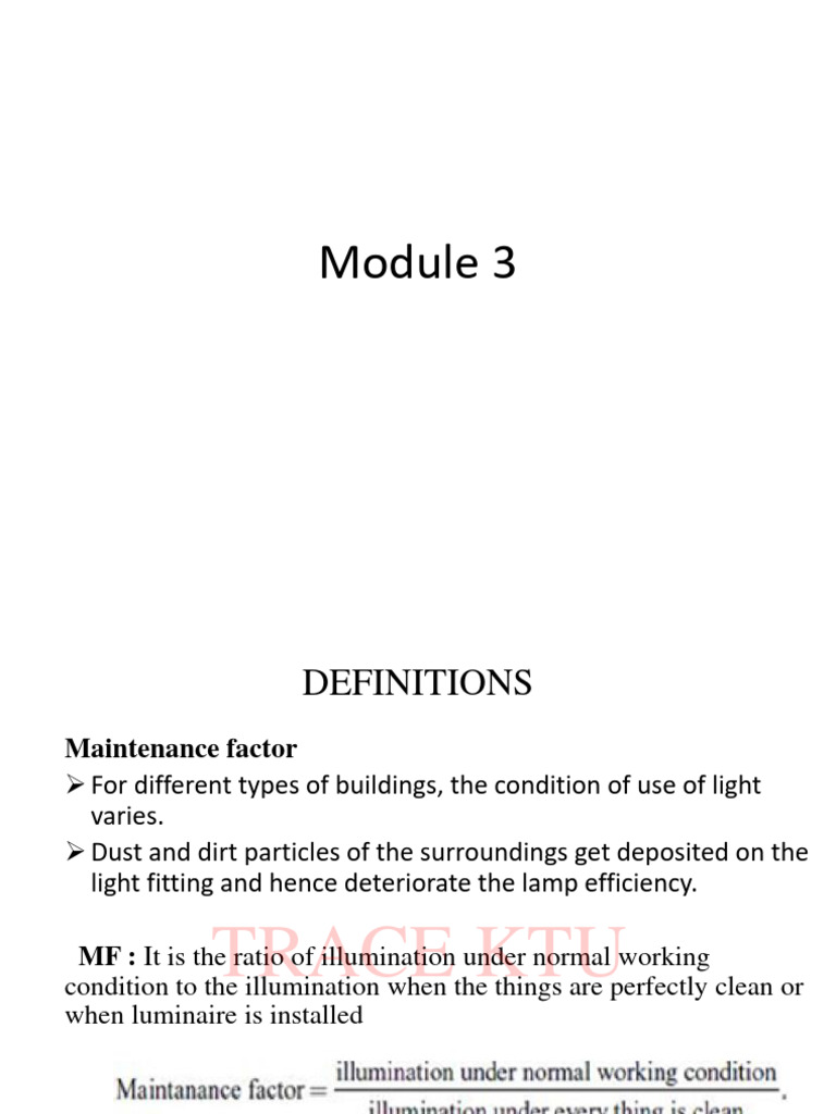 Illumination Module 3.Pptx | PDF | Lighting | Light