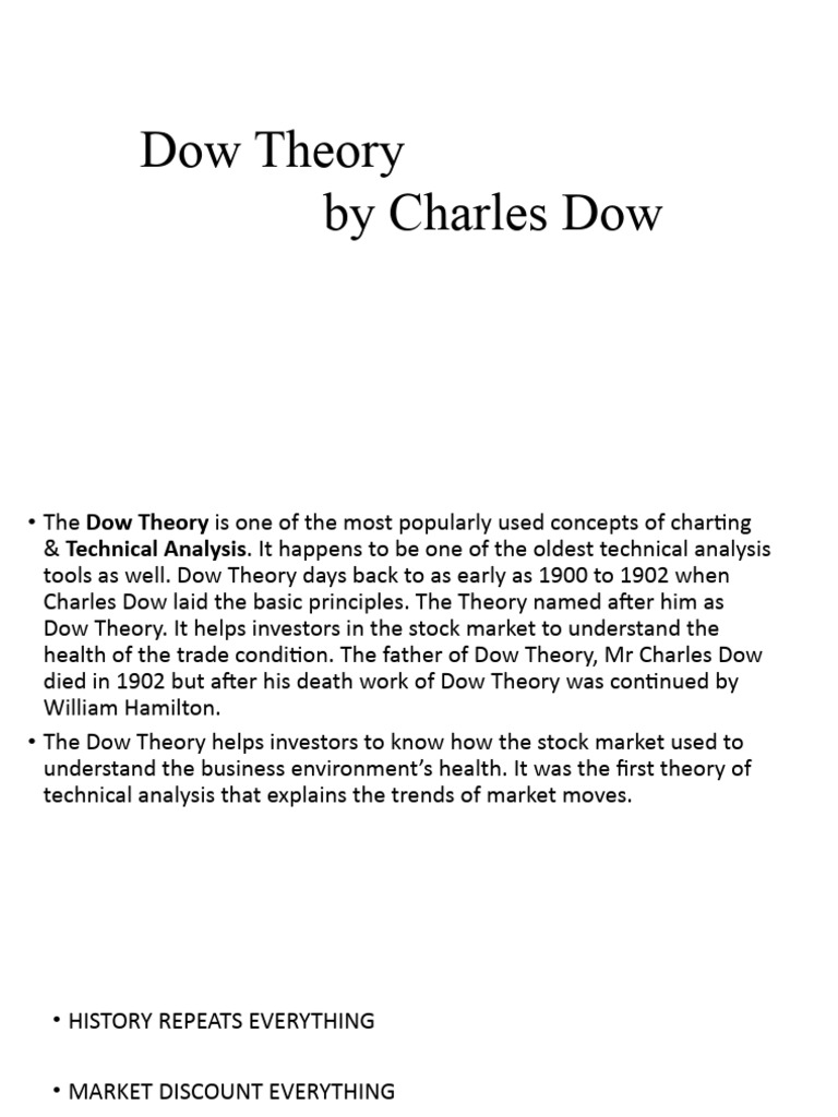 Dow Theory | PDF | Market Trend | Technical Analysis