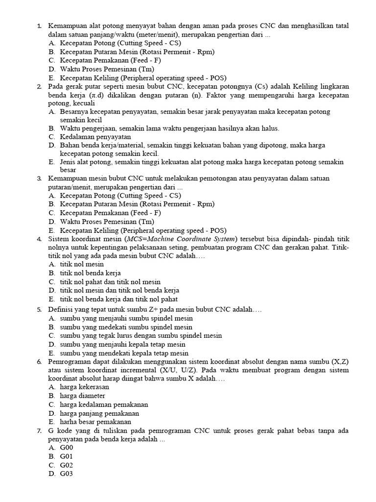 PTS CNC XI TPM | PDF