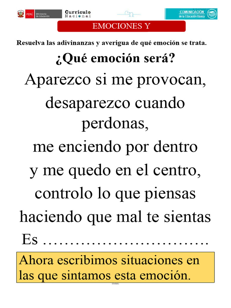 Qué Emoción Es-5º | PDF