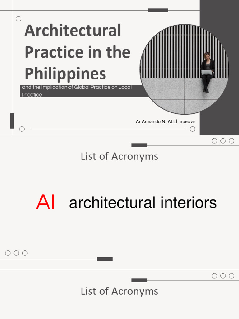 Architectural Practice in The Philippines | PDF | Injunction | Architect