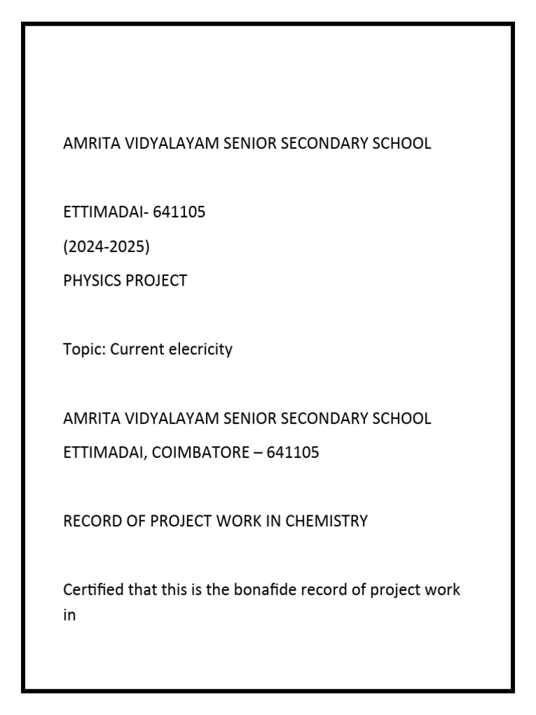 Physics Class12 | PDF | Voltage | Electric Current