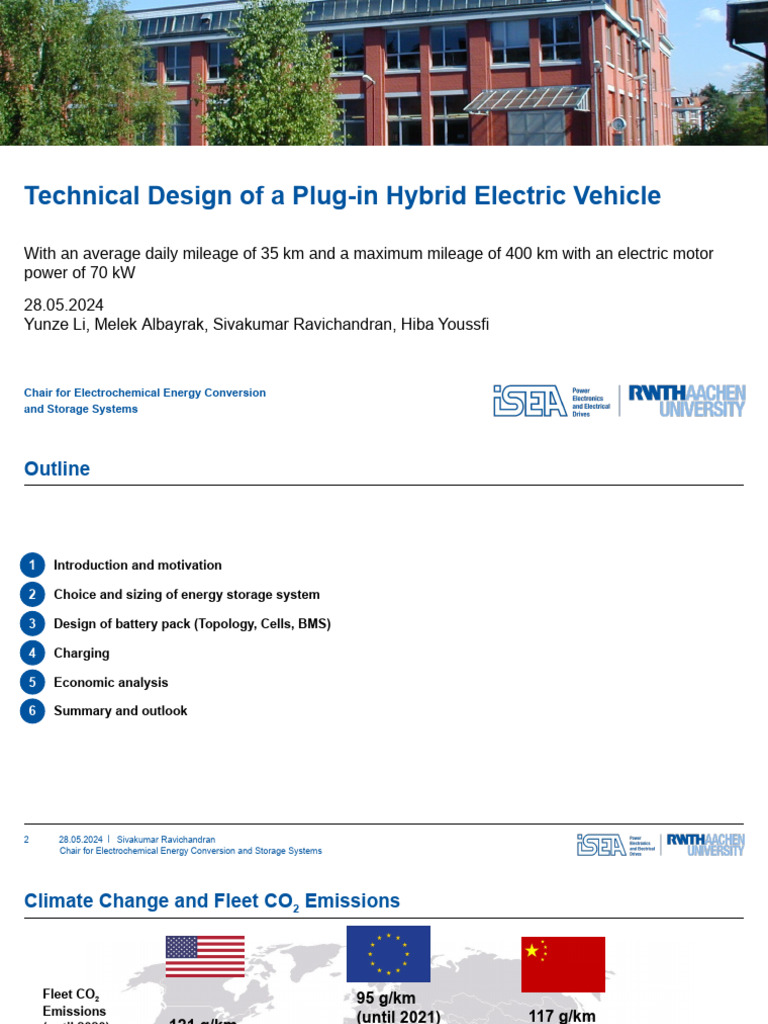 Plug-in Hybrid Design & Analysis | PDF | Plug In Hybrid | Electric Vehicle