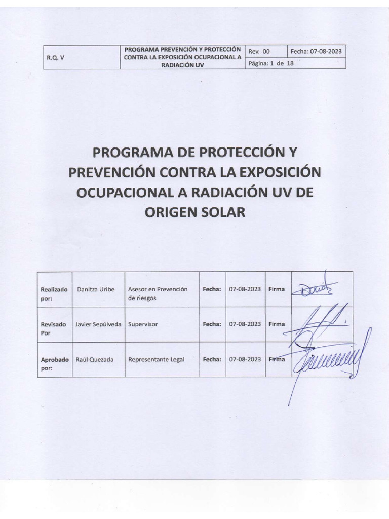 Programa Radiacion Uv | PDF | Ultravioleta | Dom