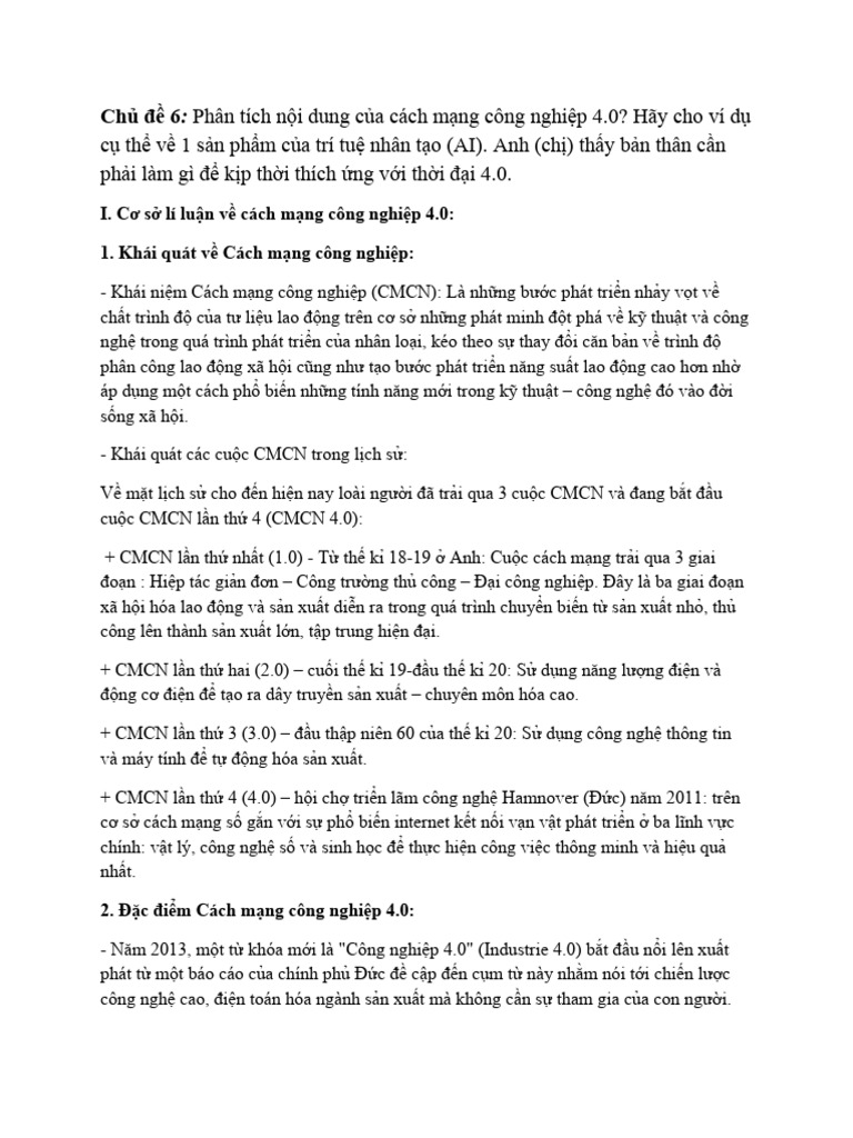 Nhóm 6 - Chủ đề 6 KTCT | PDF