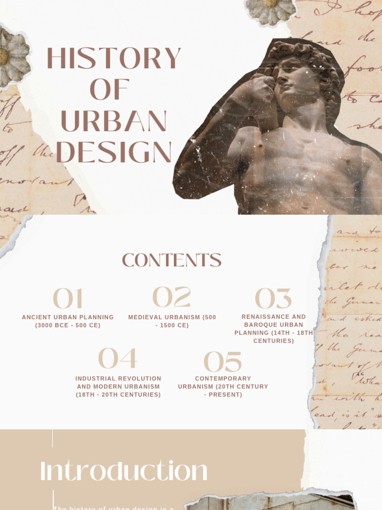 History of Urban Design Overview | PDF | Urban Design | Urban Planning