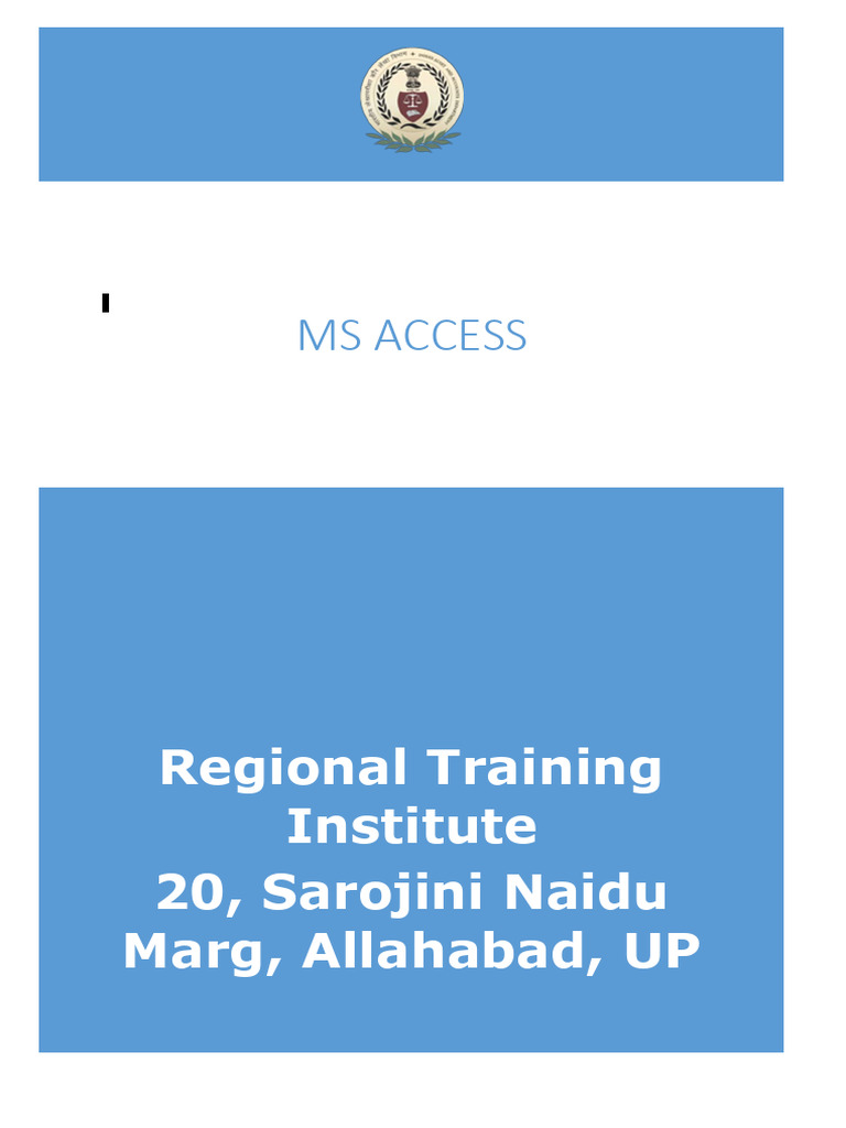 CourseMaterial 05ef48abca632f4 86870602 | PDF | Microsoft Access | Databases