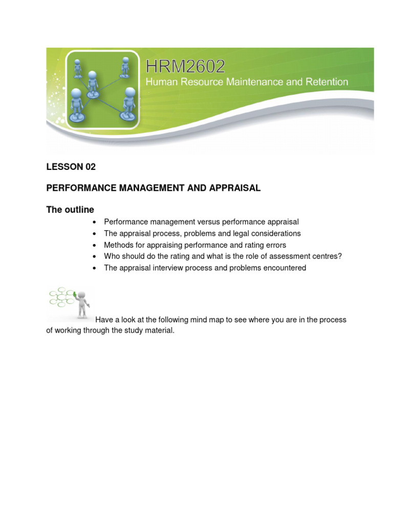 HRM2602 LESSON 02 - Performance Management | PDF | Performance Appraisal | Evaluation