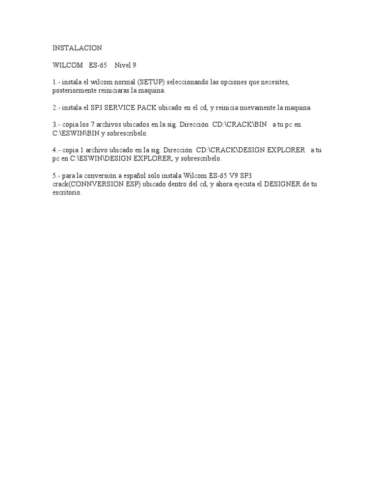 Instalación de Wilcom ES-65 V9 Crack | PDF