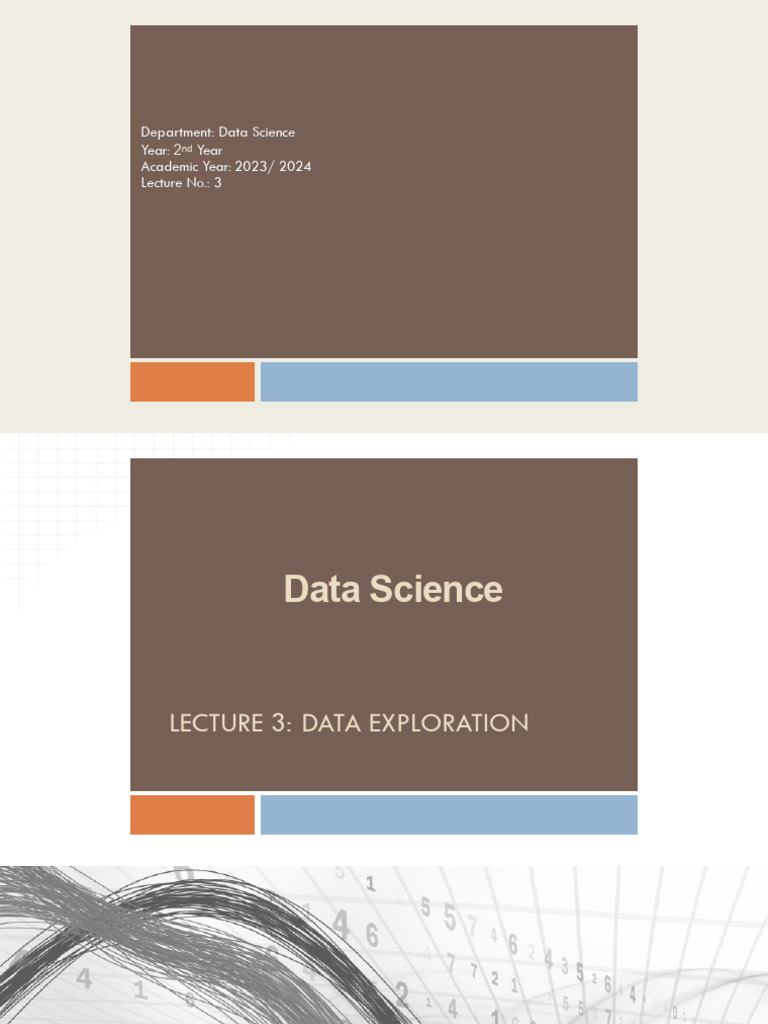 Data Exploration LEC3 AM | PDF | Variance | Median