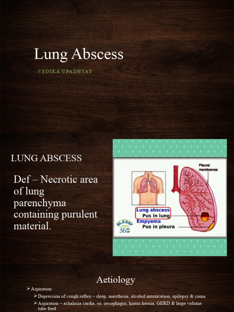 Understanding Lung Abscess: Causes, Symptoms, and Treatment | PDF ...