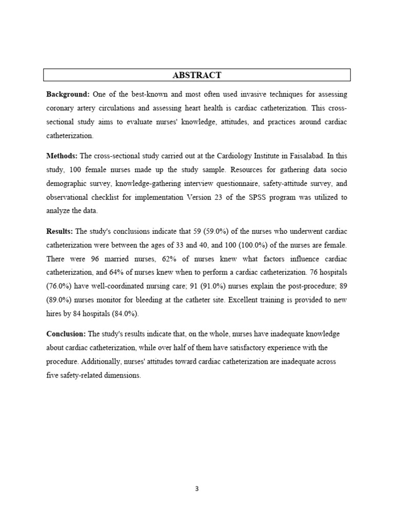 Final Research Pdf Coronary Artery Disease Nursing