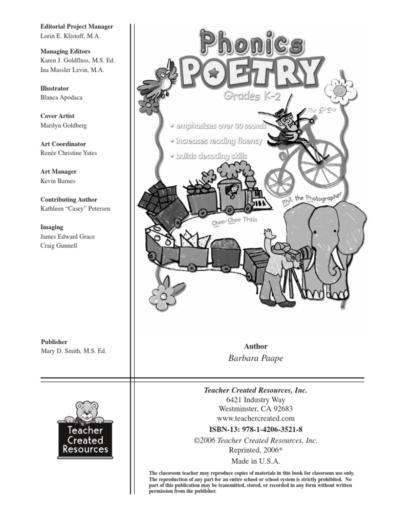 Phonics Poetry | PDF | Poetry