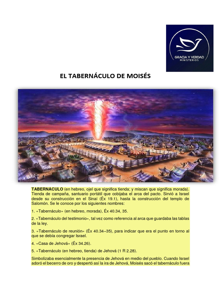 Tabernáculo de Moisés | PDF | Arca de la Alianza | Tabernáculo