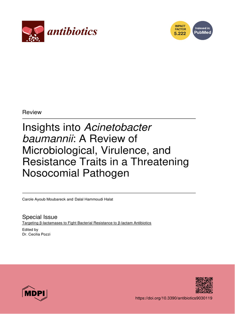 Antibiotics 09 00119 With Cover | PDF | Beta Lactamase | Secretion