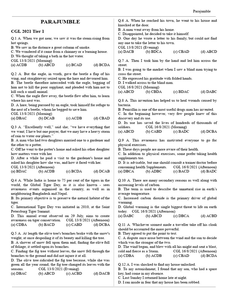 Parajumbles Pyq | PDF | Polymers | Fibers
