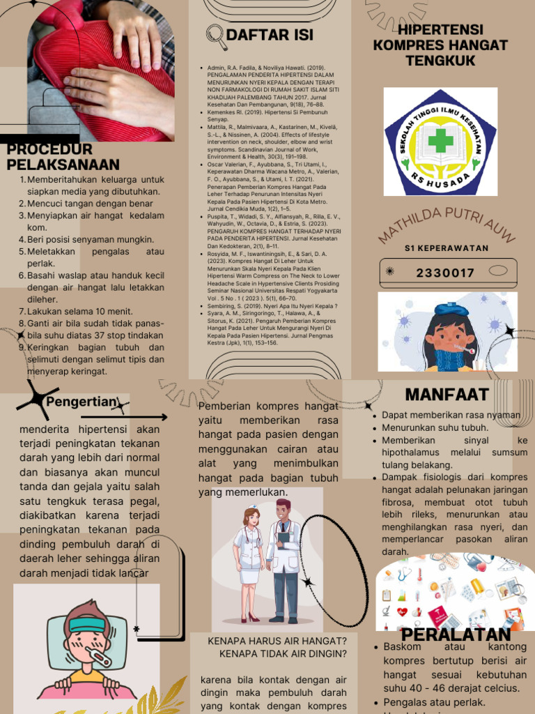 Leaflet Kompres Hangat Tengkuk | PDF
