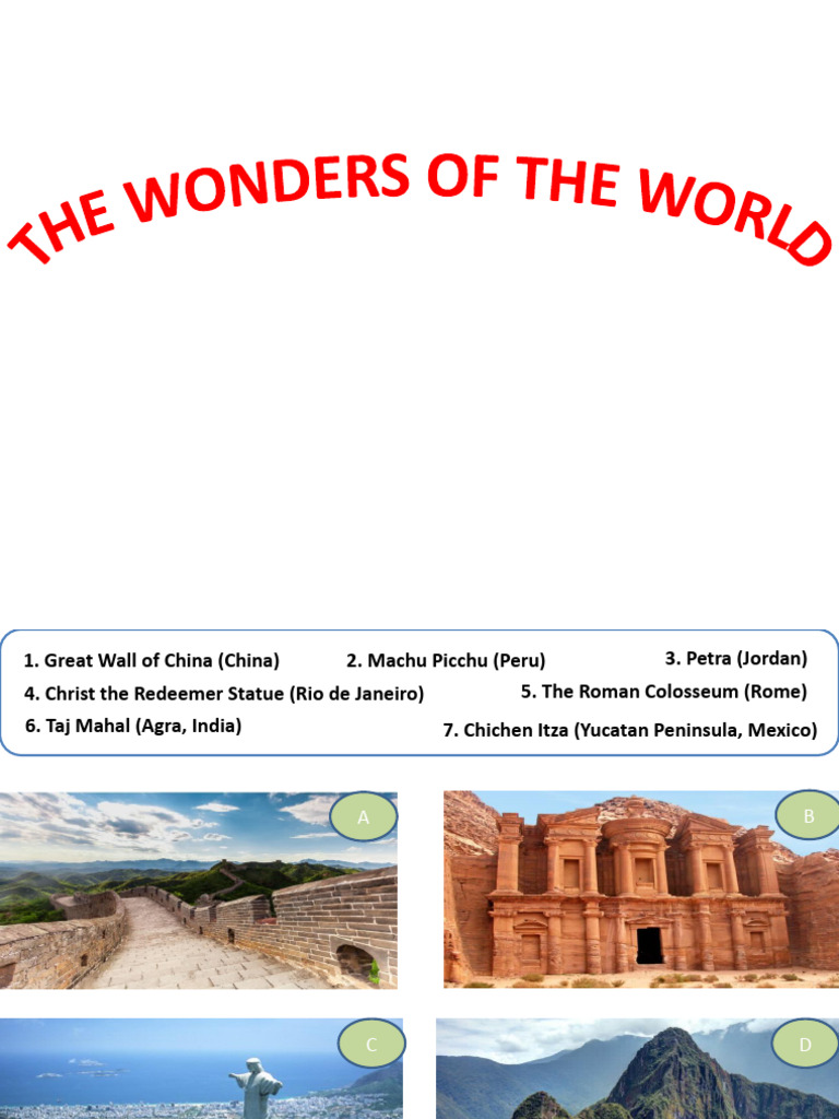 Speaking - Wonders of The World | PDF | Mount Everest | Earth Sciences