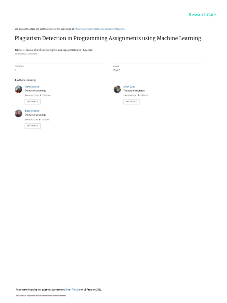 Plagiarism_Detection_in_Programming_Assignments_us (1) (1) - Copy | Download Free PDF | Deep ...