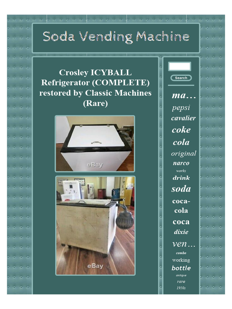 Crosley ICYBALL Refrigerator (COMPLETE) restored… | PDF | Engineering ...