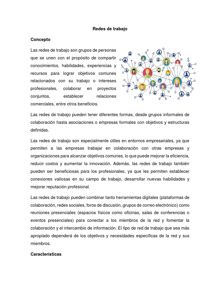 Redes de Trabajo | PDF | Business