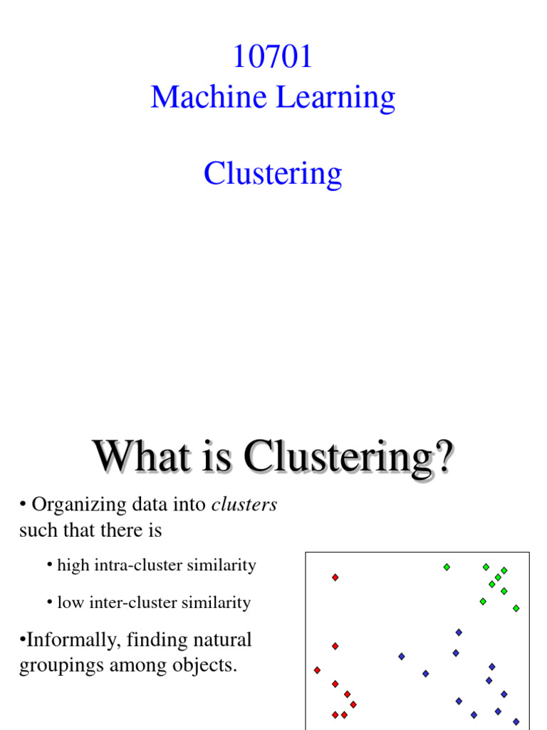 Clustering | Download Free PDF | Cluster Analysis | Applied Mathematics