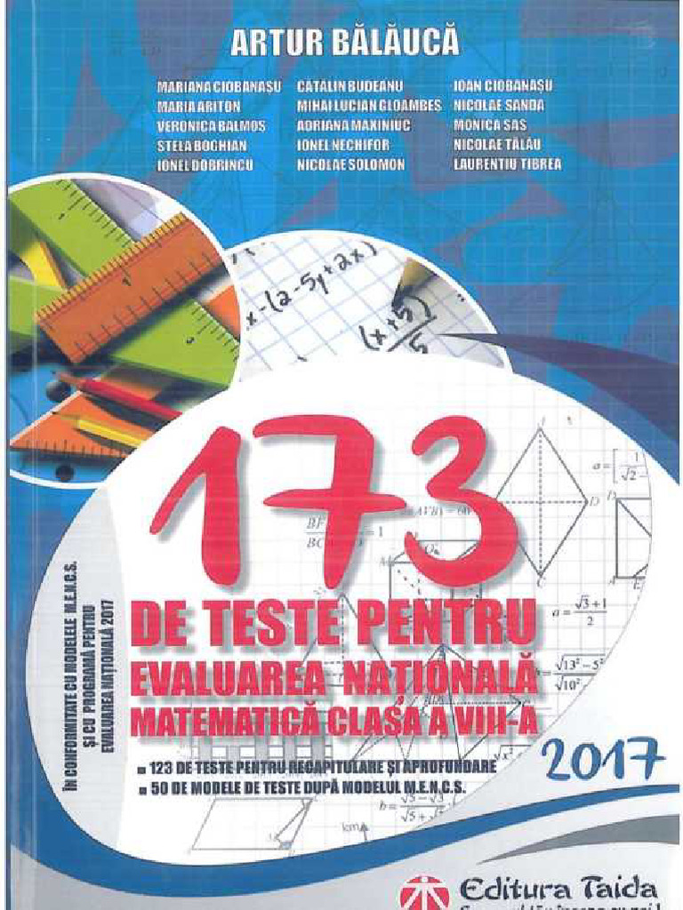 173 de Teste Pentru en (Mate) | PDF