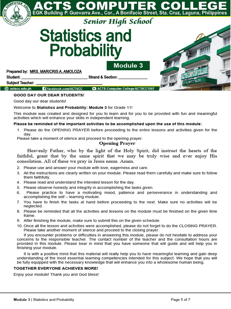 Sap (Modules 3) | PDF | Normal Distribution | Probability Distribution