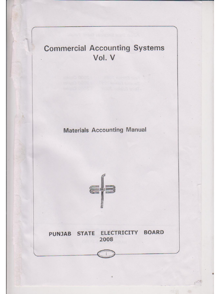 Material Accounting Manual | PDF