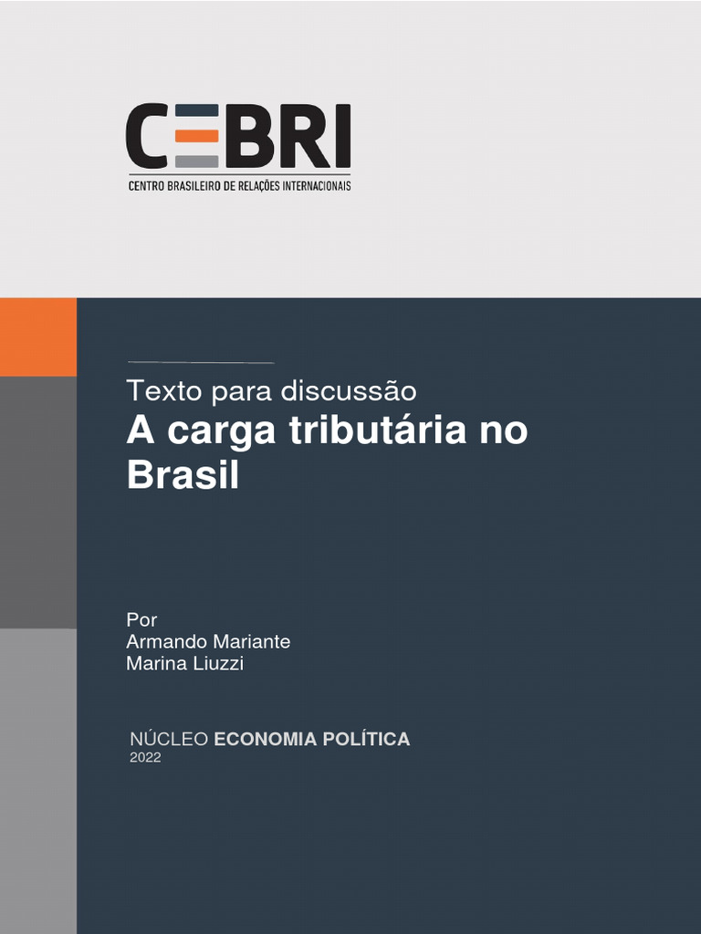 Impactos da Carga Tributária no Brasil | PDF | Impostos | Economia