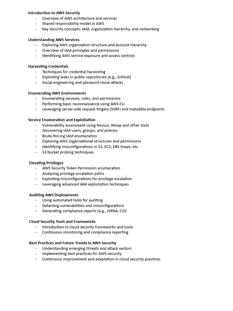 AWS - Security Review | PDF