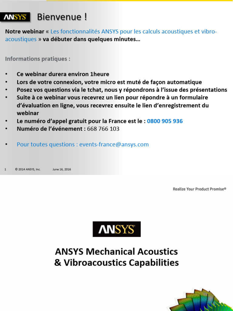 ANSYS Acoustics Webinar Overview | PDF | Waves | Acoustics