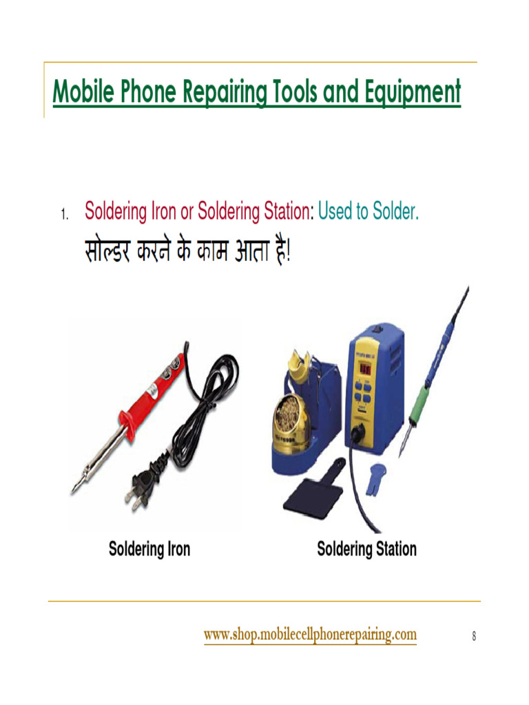Mobile Phone Repairing Tools List PDF | PDF | Soldering | Printed ...