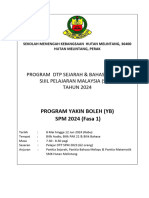 Kertas Kerja Program Kecemerlangan SPM 2023 | PDF