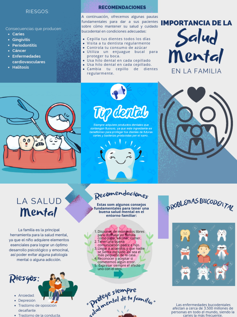 Tríptico Salud Mental | Descargar gratis PDF | Salud mental | Desorden ...