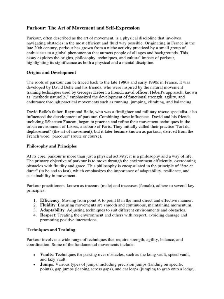 Parkour Pdf