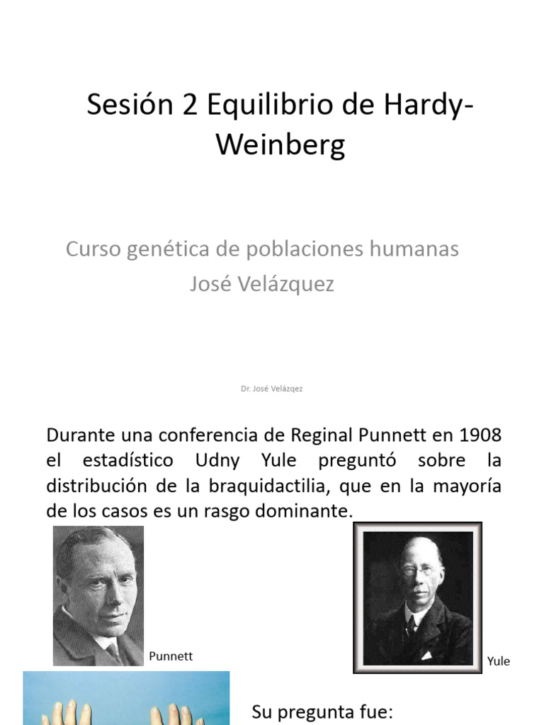 Equilibrio De Hardy Weinberg En Genética Pdf Alelo Evolución